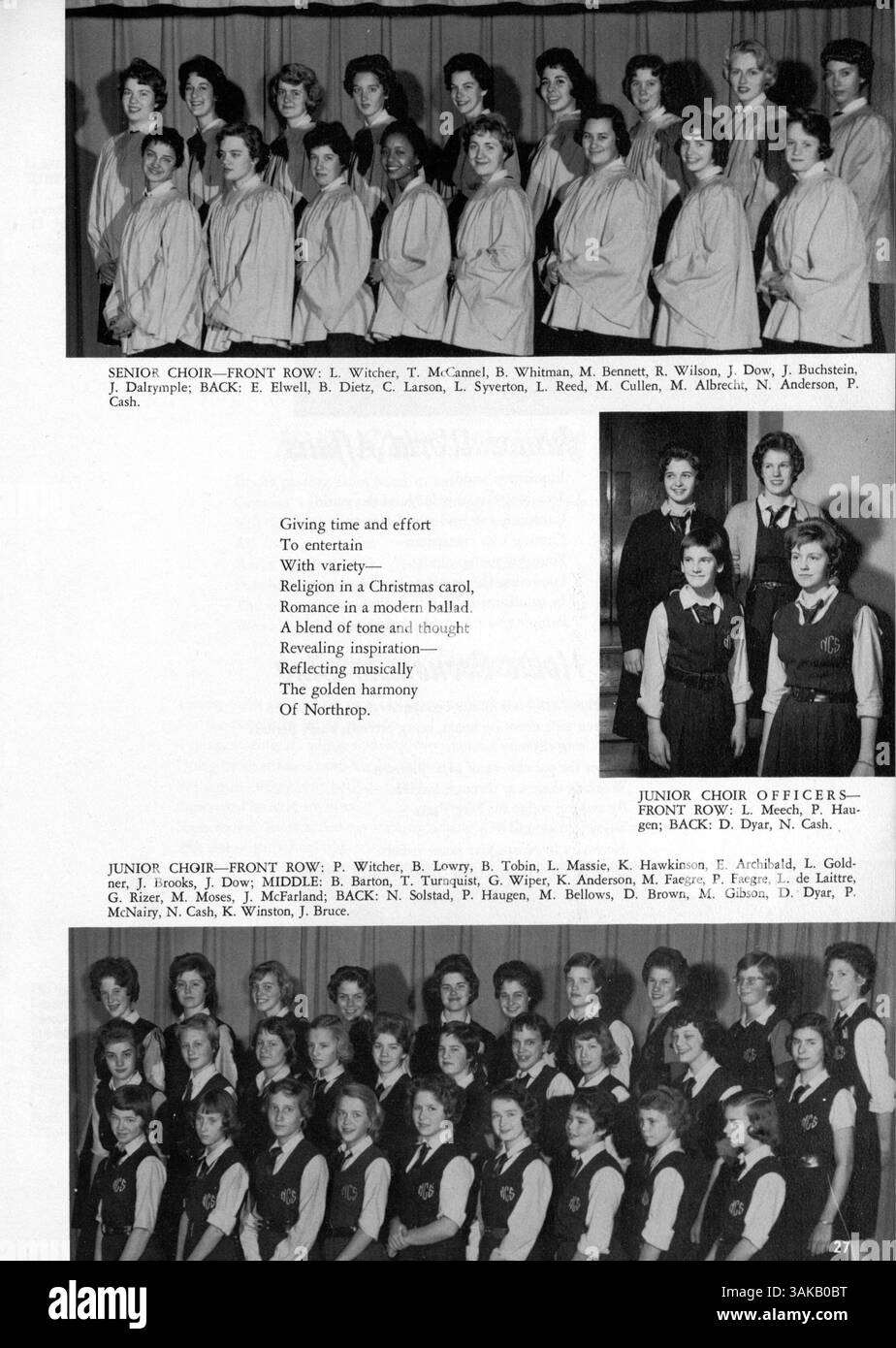 This 1960 yearbook from Northrop Collegiate School documents the key ...