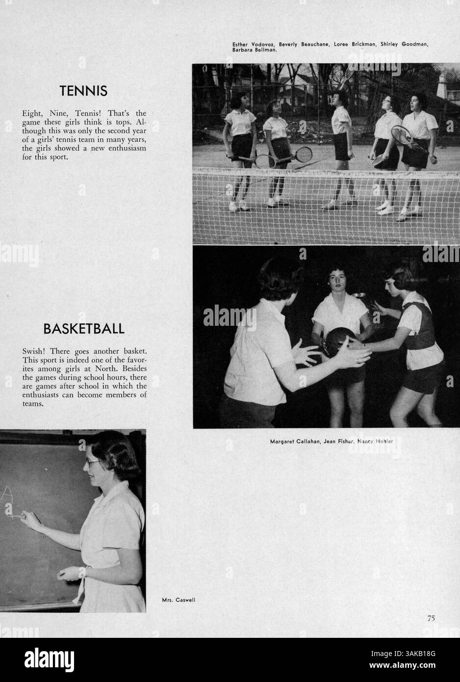 The 1951 Polaris yearbook from North High School captures the ...