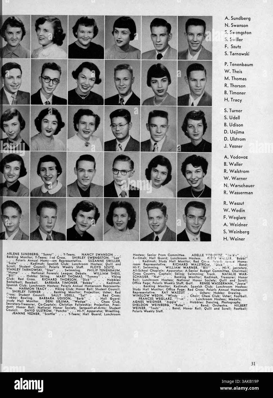 The 1951 Polaris Yearbook from North High School provides a ...