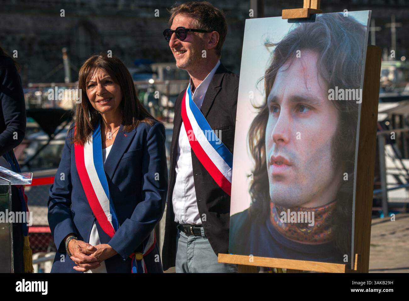 Paris, France. 11th Apr, 2025. Anne Hidalgo during the opening ceremony ...