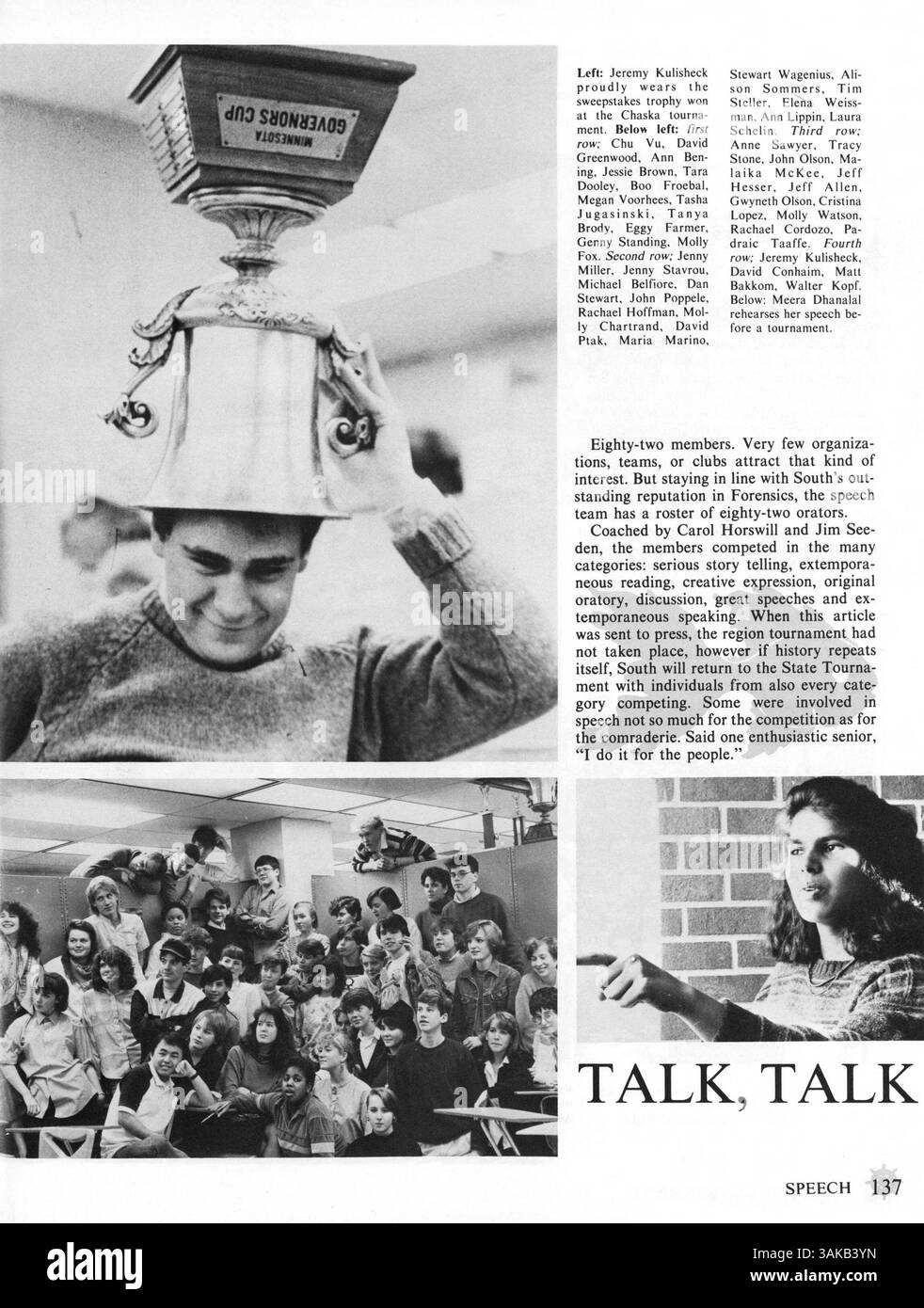 This yearbook, 'Tiger 1986,' documents the experiences of South High ...