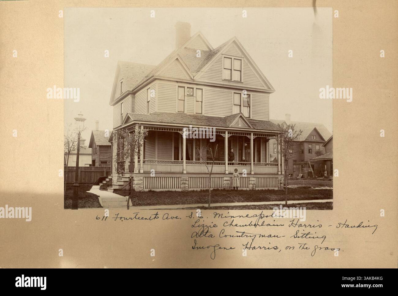The photo captures Mrs. Alta Countryman sitting on the porch of the ...