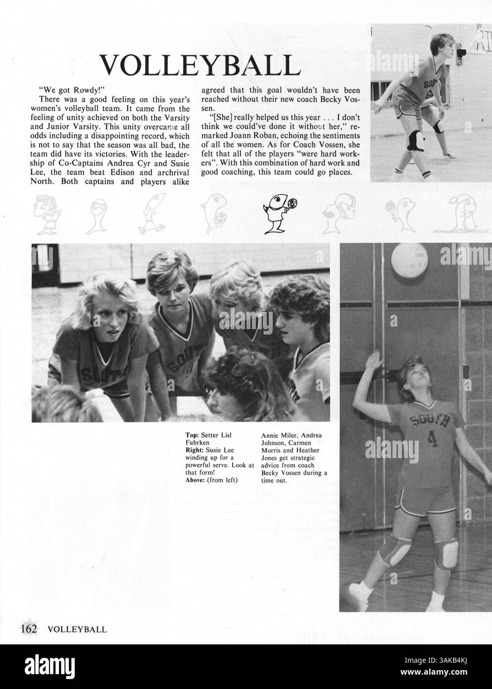 This yearbook from South High School documents the school year of 1985 ...