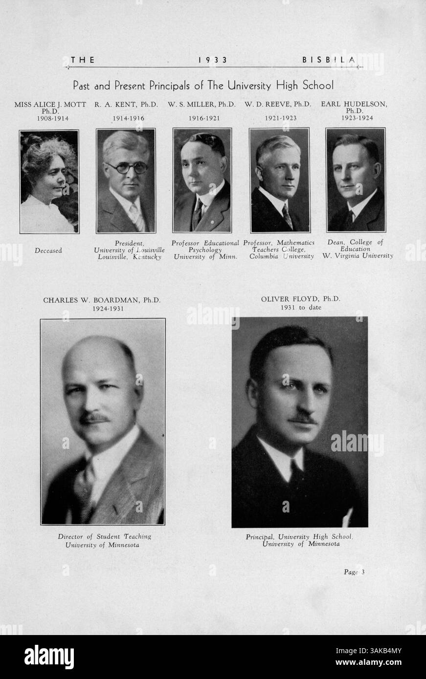 This yearbook from University High School, 1933, known as 'Bisbila ...