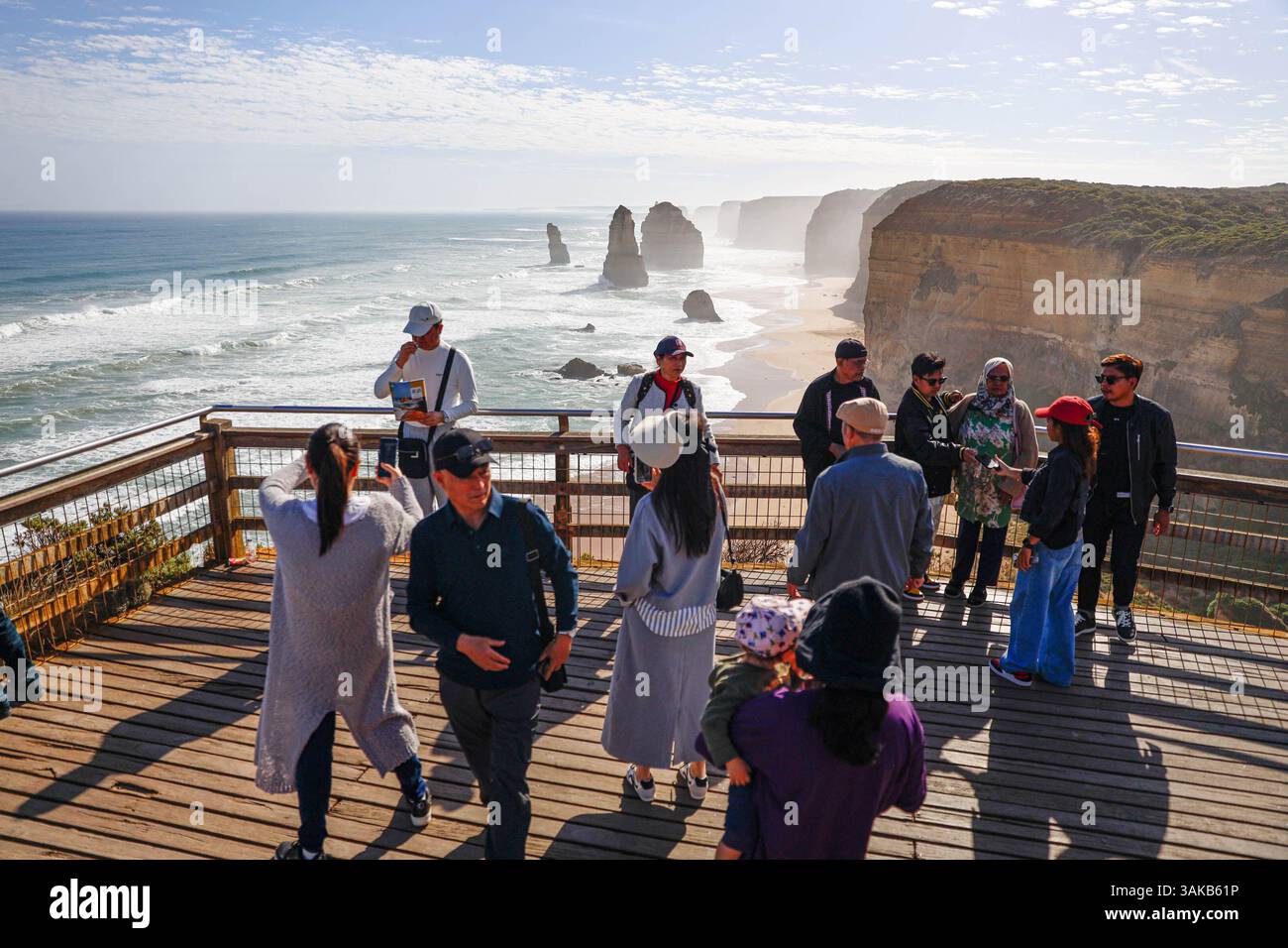 Princetown, Victoria State, Australia. 12th Apr, 2025. Visitors seen at ...