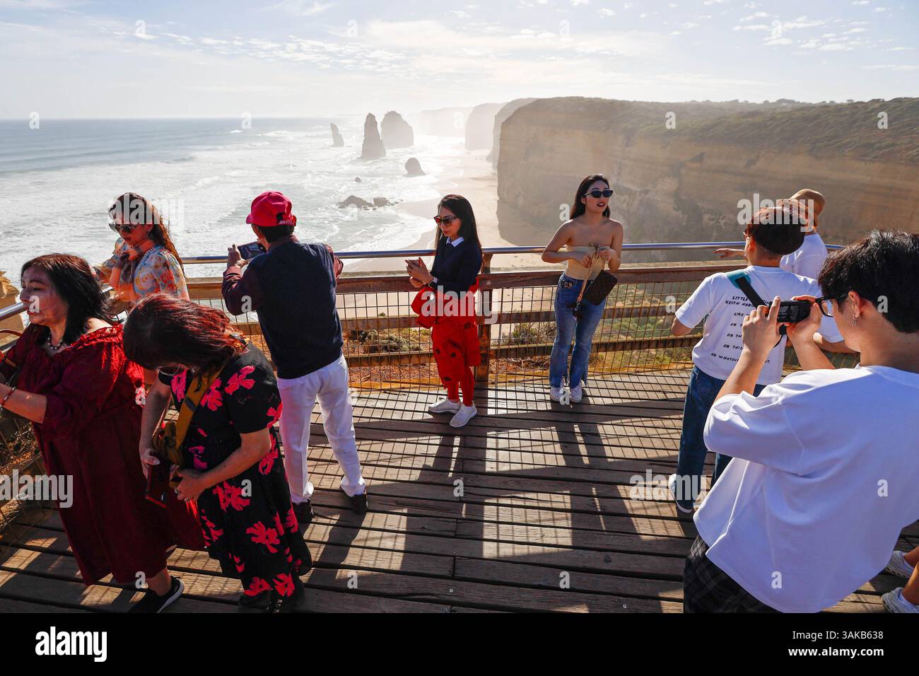 Princetown, Victoria State, Australia. 12th Apr, 2025. Visitors seen at ...