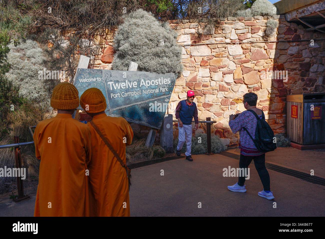 Princetown, Victoria State, Australia. 12th Apr, 2025. People visit the ...