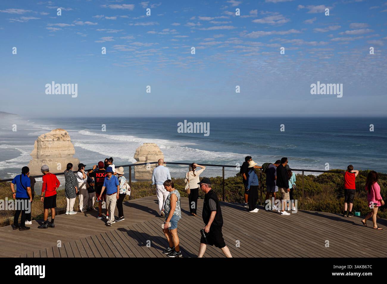 Princetown, Victoria State, Australia. 12th Apr, 2025. Visitors seen at the Twelve Apostles ...