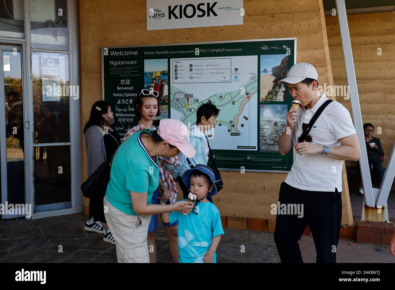 April 12, 2025, Princetown, Victoria State, Australia: Visitors are ...