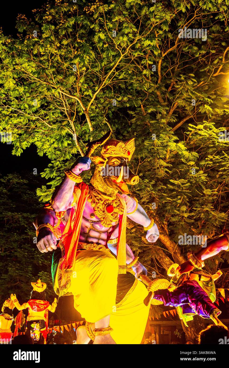 Panaji Goa, India, March 22nd 2025 traditional and religious figures ...