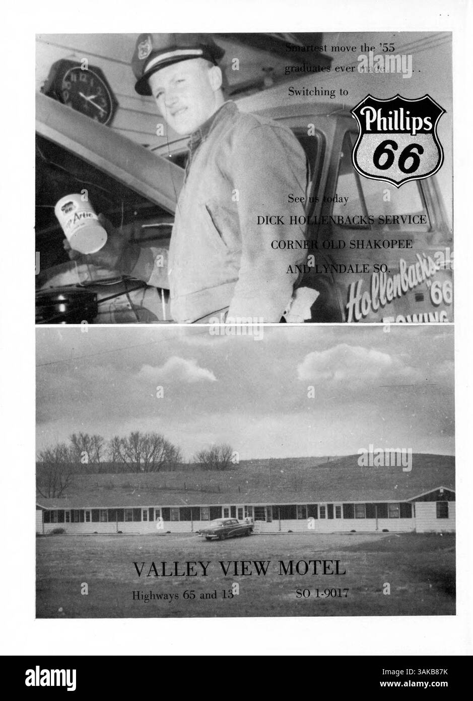 The 1955 Bloomington High Yearbook, 'Bear 55,' documents the 1954-1955 ...