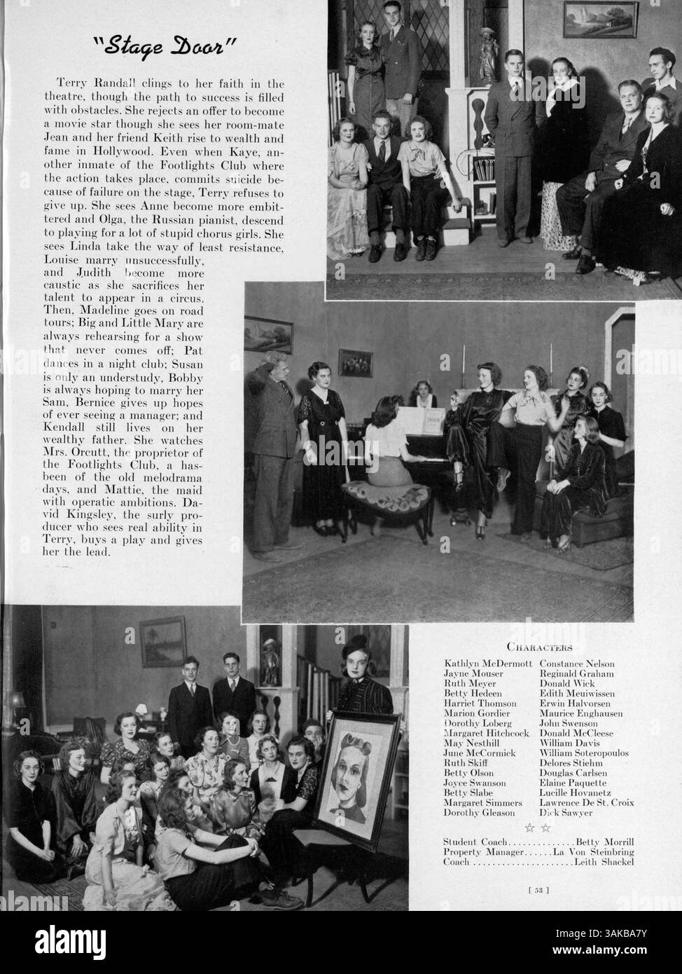 This 1938 high school yearbook from Roosevelt High School features ...