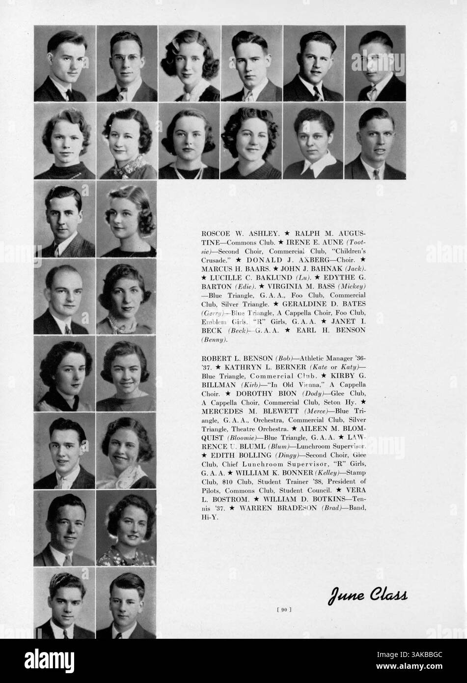 This high school yearbook from 1938 captures the students, faculty, clubs, sports teams, and ...