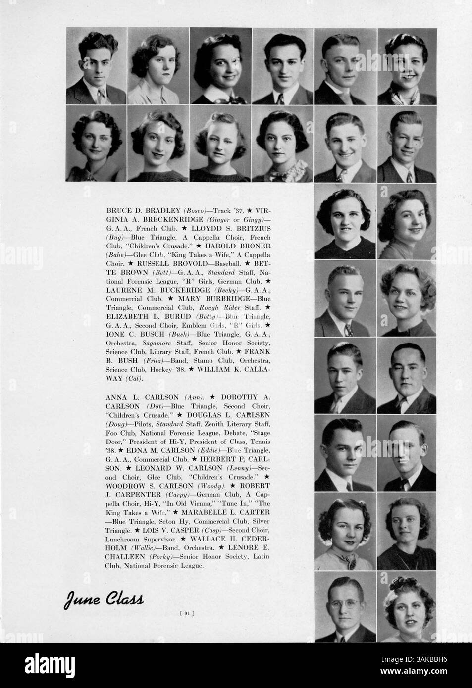 This high school yearbook from 1938 captures the students, faculty ...
