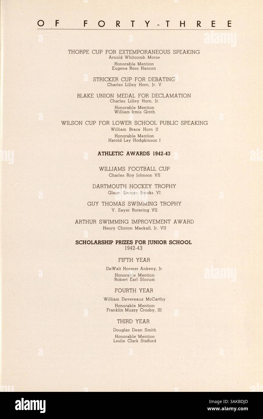 The Call-O'-Pan yearbook for 1943 from Blake High School documents the ...