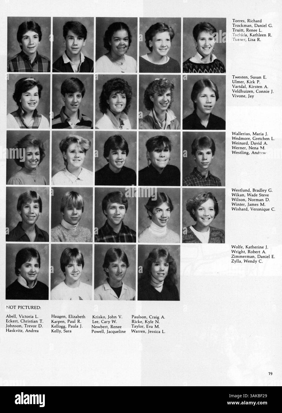 The Hopkins North Junior High Yearbook 1985 captures moments from the ...