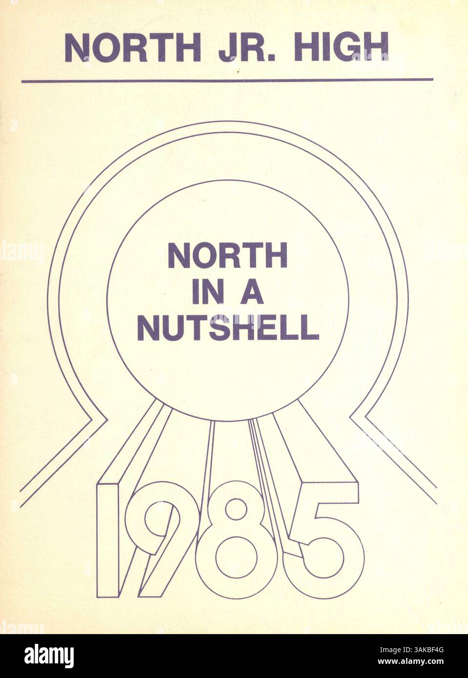 The 1985 'North in a Nutshell' Yearbook from Hopkins North Junior High School documents the ...