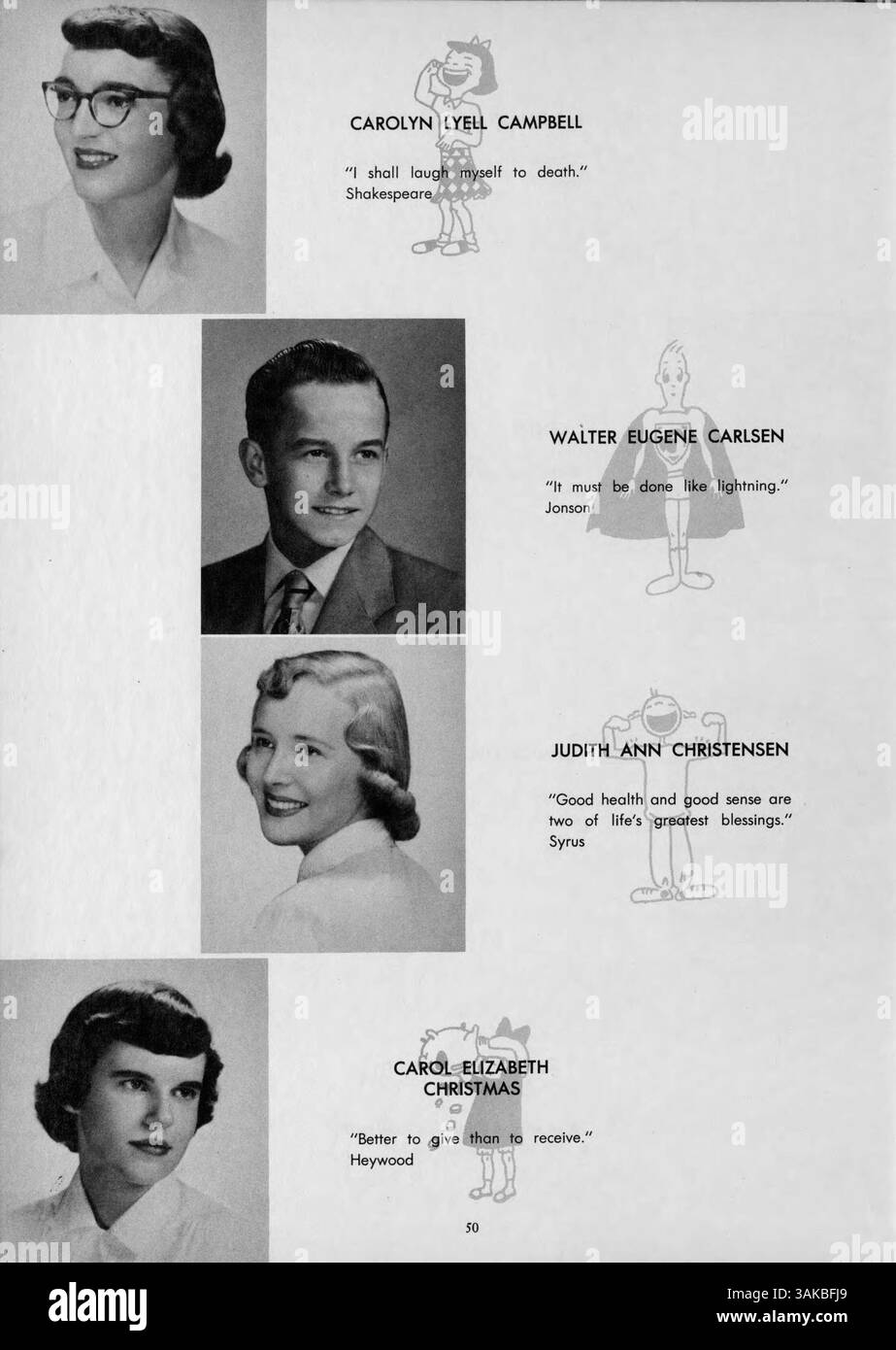 The 1953 'Bisbila' yearbook from University High captures the academic ...