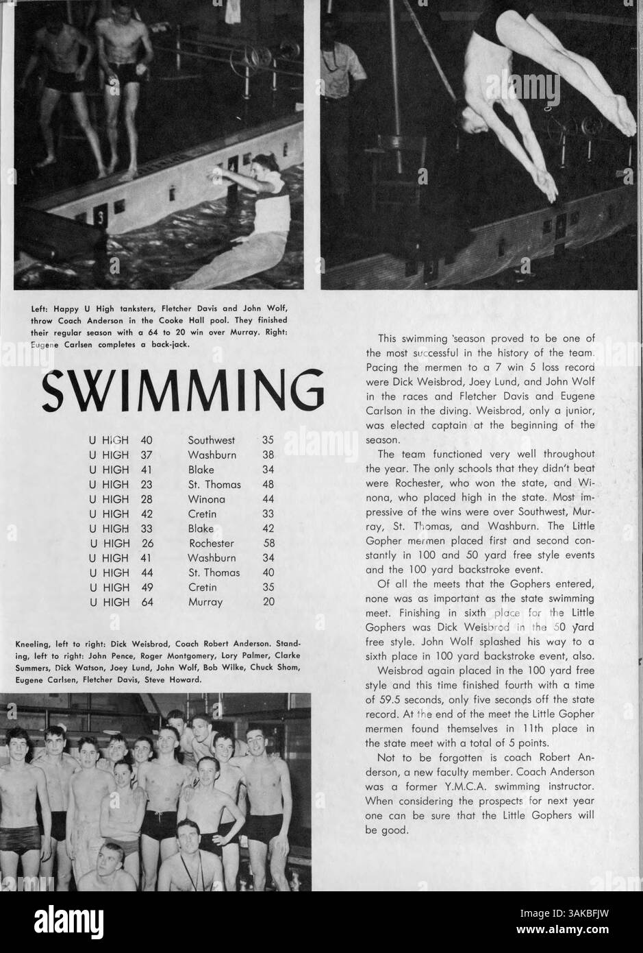 This high school yearbook from 1953 highlights the students, teachers ...