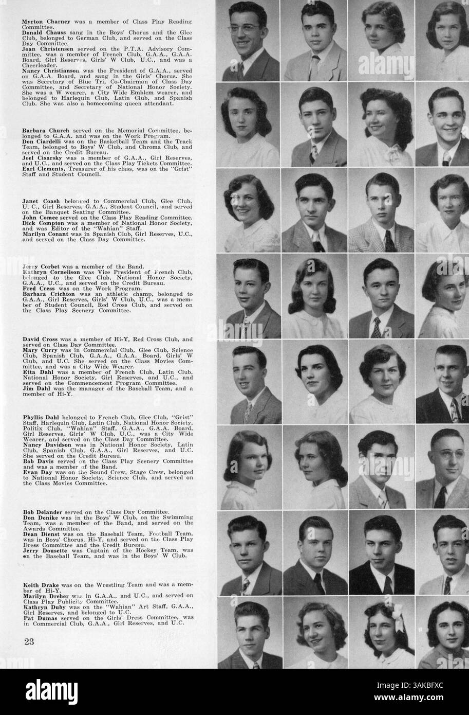This high school annual captures key moments of the 1948-1949 school ...
