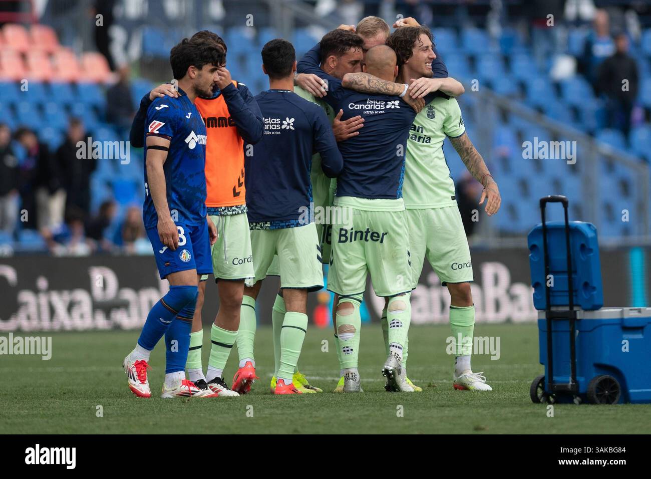 Spanish La Liga EA Sports soccer match Getafe vs Las Palmas at Coliseum ...