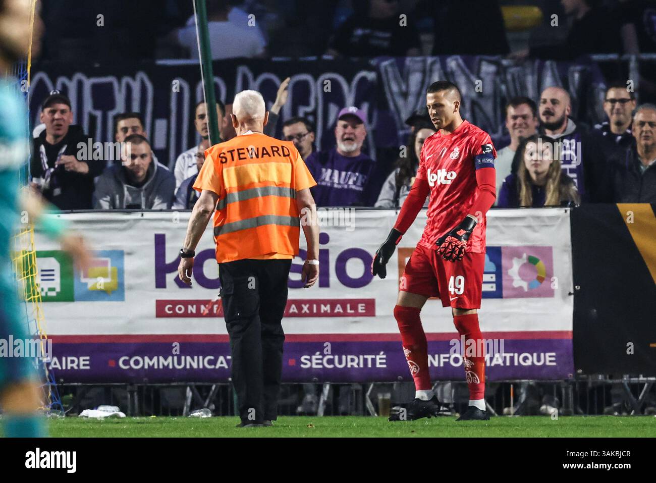 Union's goalkeeper Anthony Moris pictured during a soccer match between ...