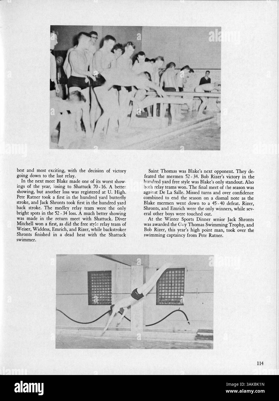 The 1959 Blake Yearbook, 'Call o'Pan,' showcases the students, teachers ...