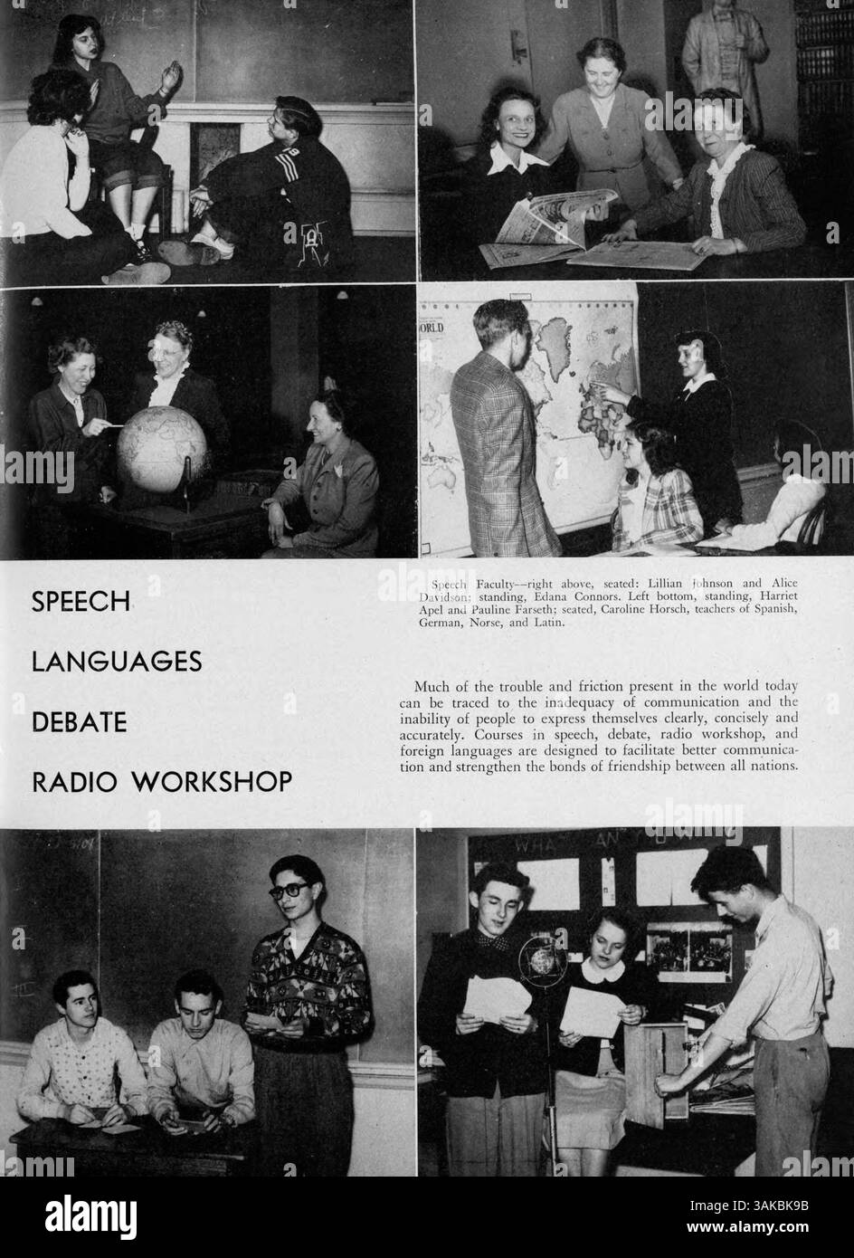 This 1949 high school yearbook documents students, teachers, clubs ...