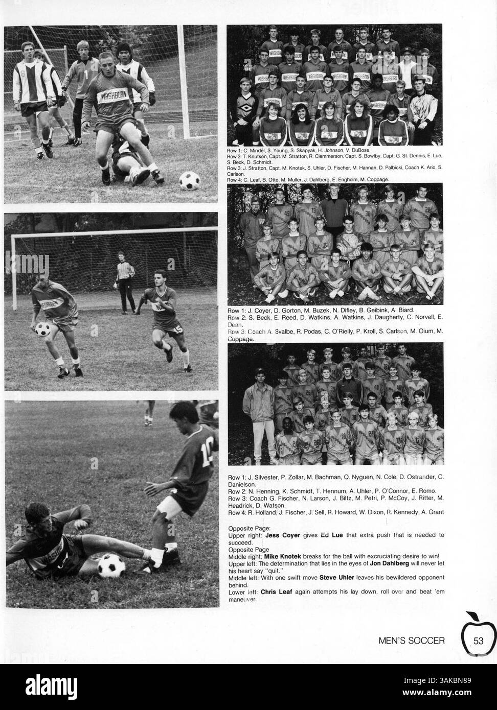 The 1988 Wahian Yearbook from Washburn High School captures the essence ...