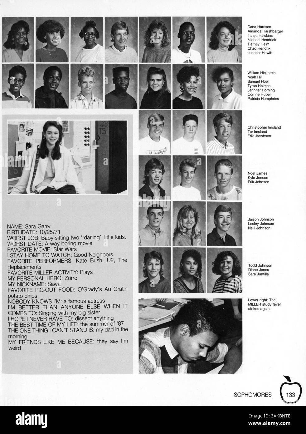 The 1988 Wahian yearbook from Washburn High School captures the ...