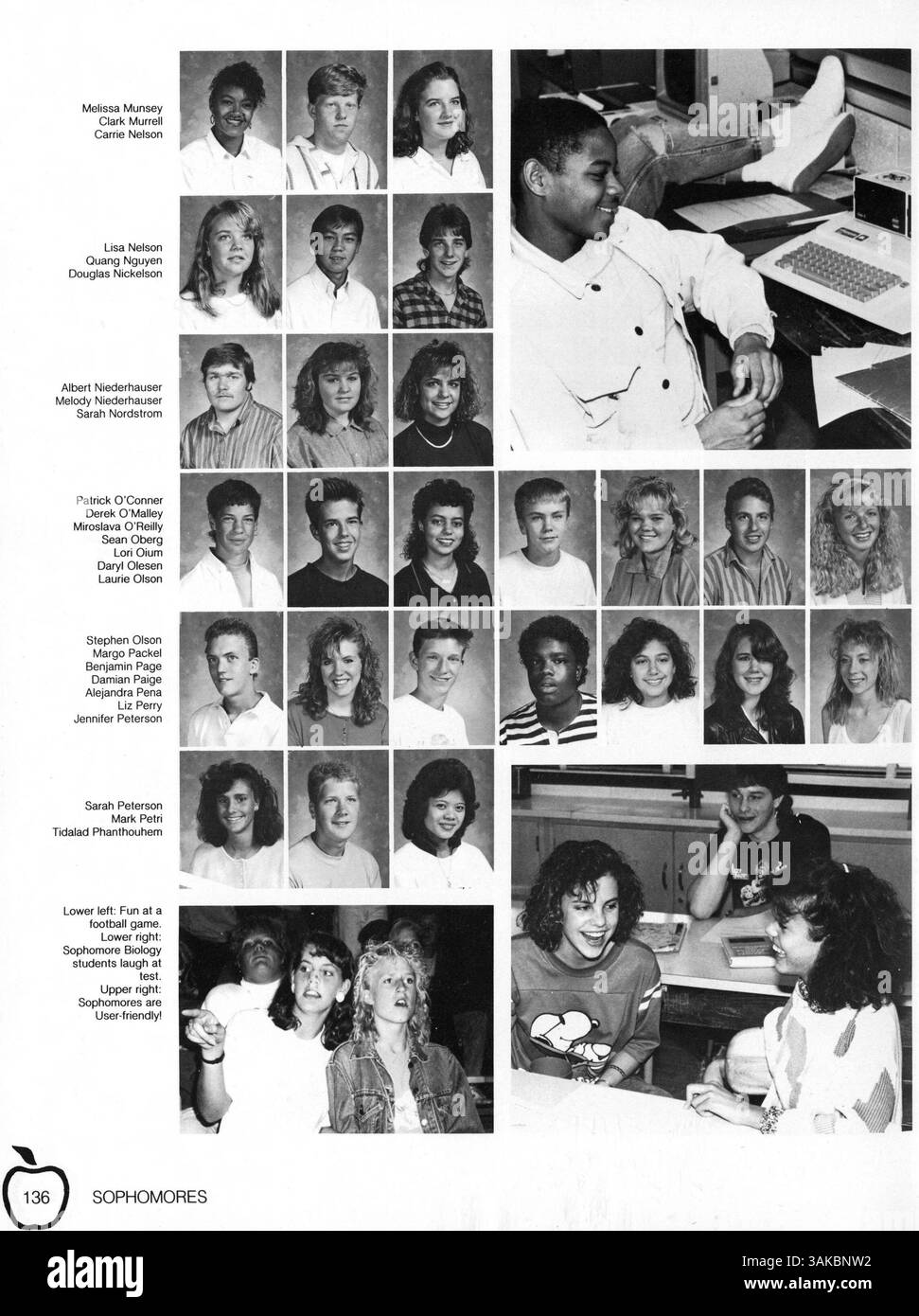 The 1988 Wahian yearbook from Washburn High School captures the ...