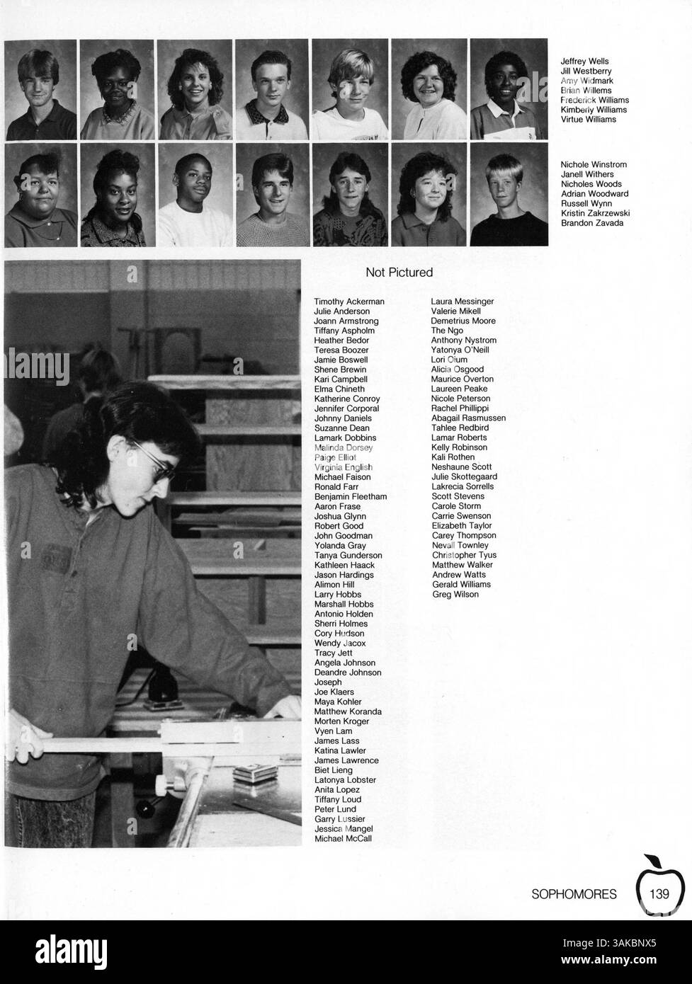 The 1988 Wahian yearbook from Washburn High School captures the ...