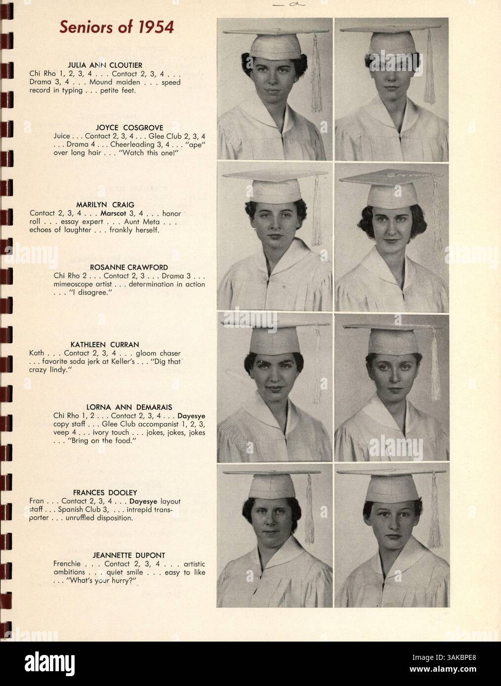 The St. Margaret's Academy yearbook for 1954 provides a detailed look ...