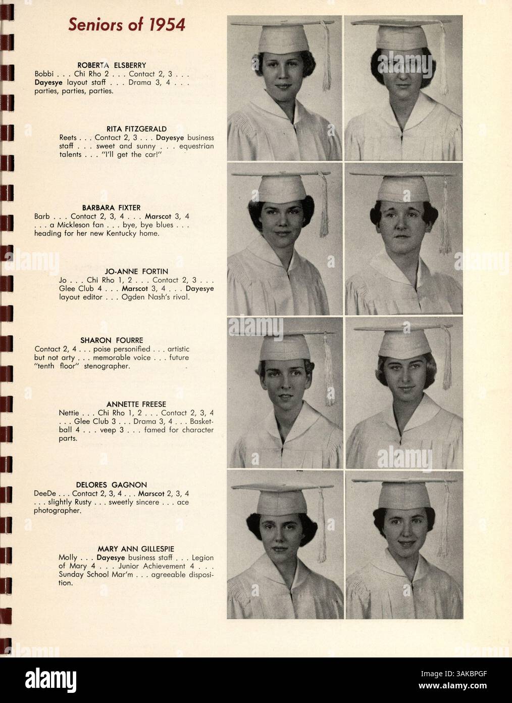 The 1954 yearbook from St. Margaret's Academy provides a detailed ...