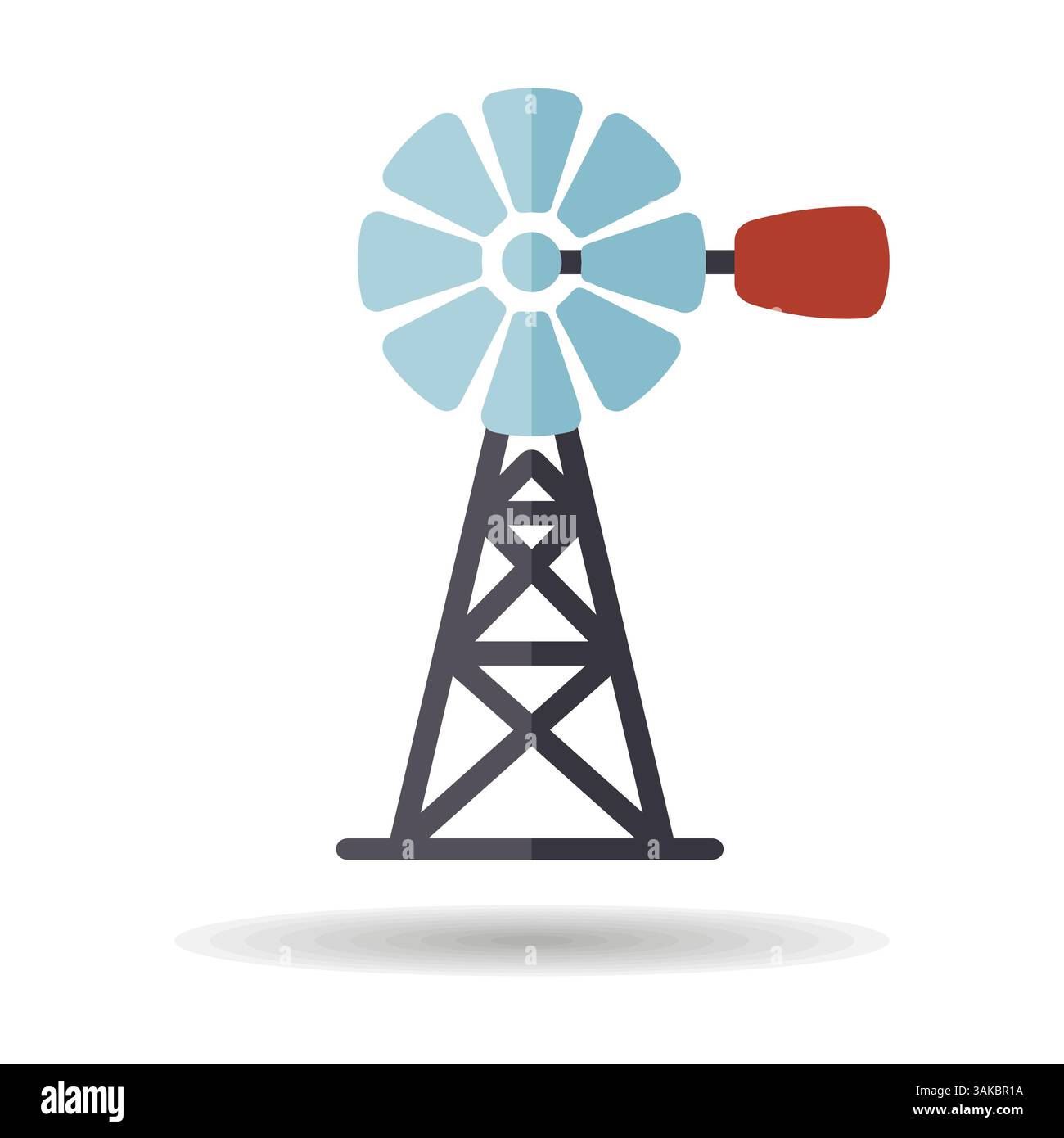 Wind pump isolated icon. Agriculture sign. Graph symbol for your web ...