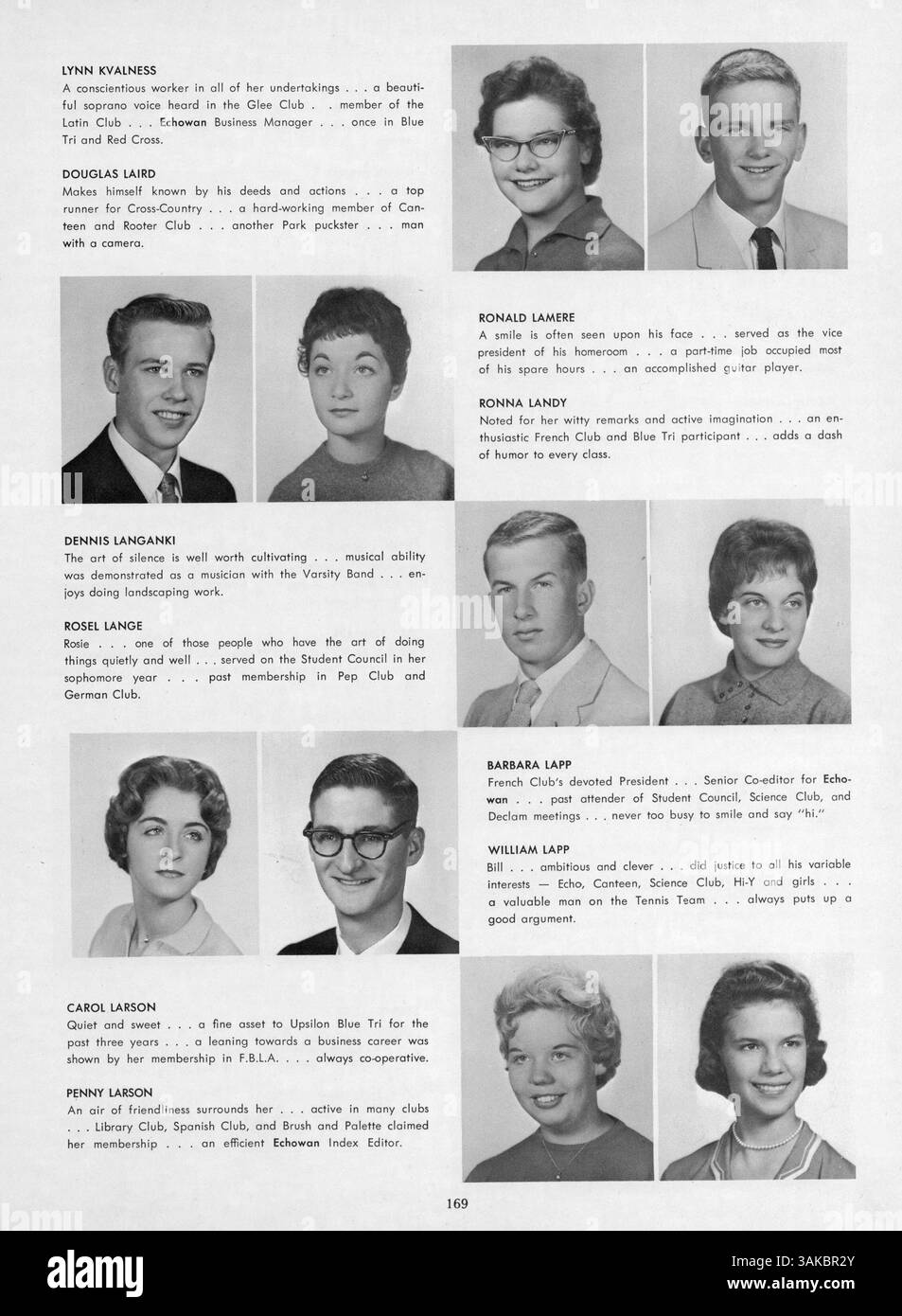 The 1960 Echowan yearbook captures the student experiences, athletic ...