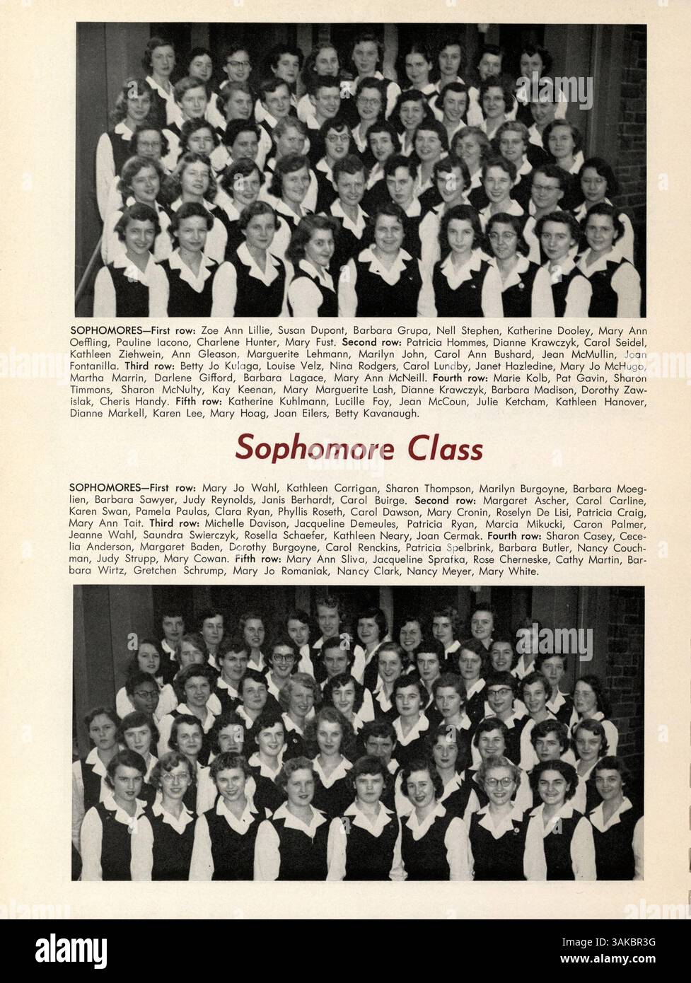 This 1954 yearbook from St. Margaret's Academy captures the vibrant ...