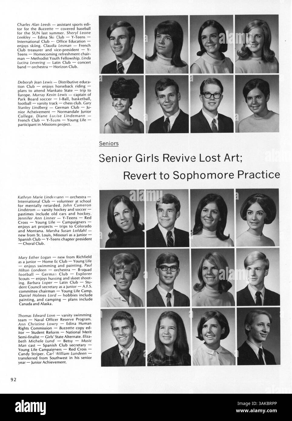 The 1969 Edina High School yearbook, Whigrean, captures students, teachers, clubs, athletics ...