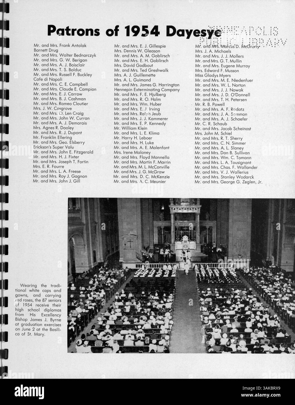 The 1954 yearbook from St. Margaret's Academy commemorates the 1953 ...