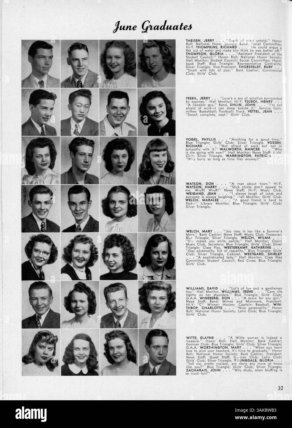 The 1946 Central High Yearbook, Centralian, highlights students ...