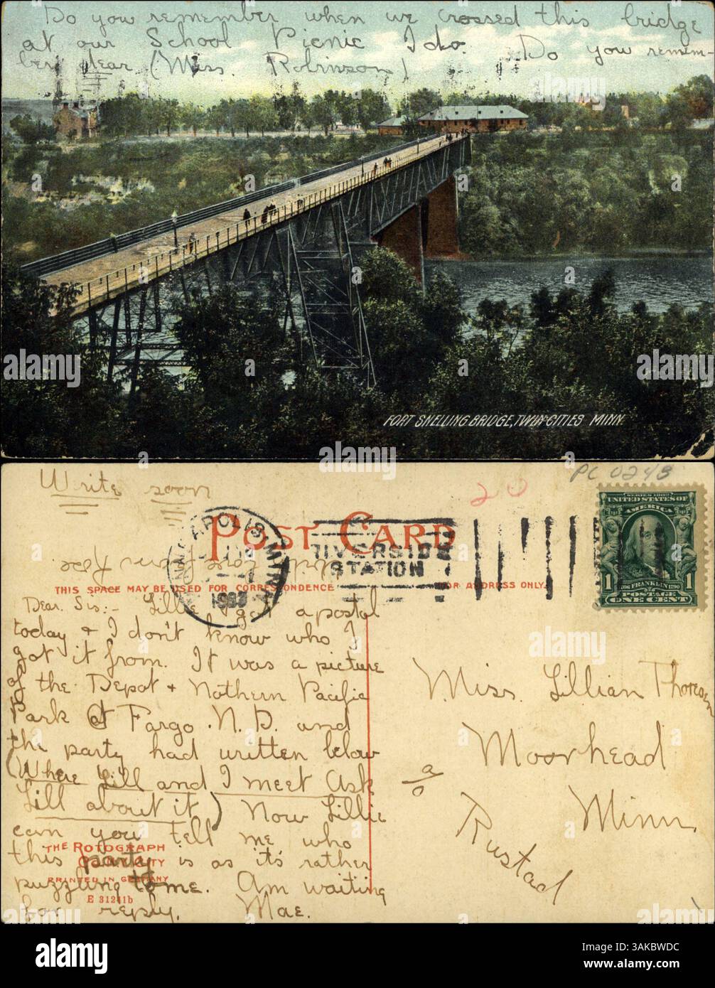 The Fort Snelling Bridge in the Twin Cities, as seen in a photograph ...