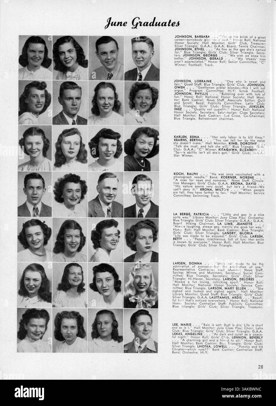 The Centralian yearbook from Central High in 1946 records the events of ...
