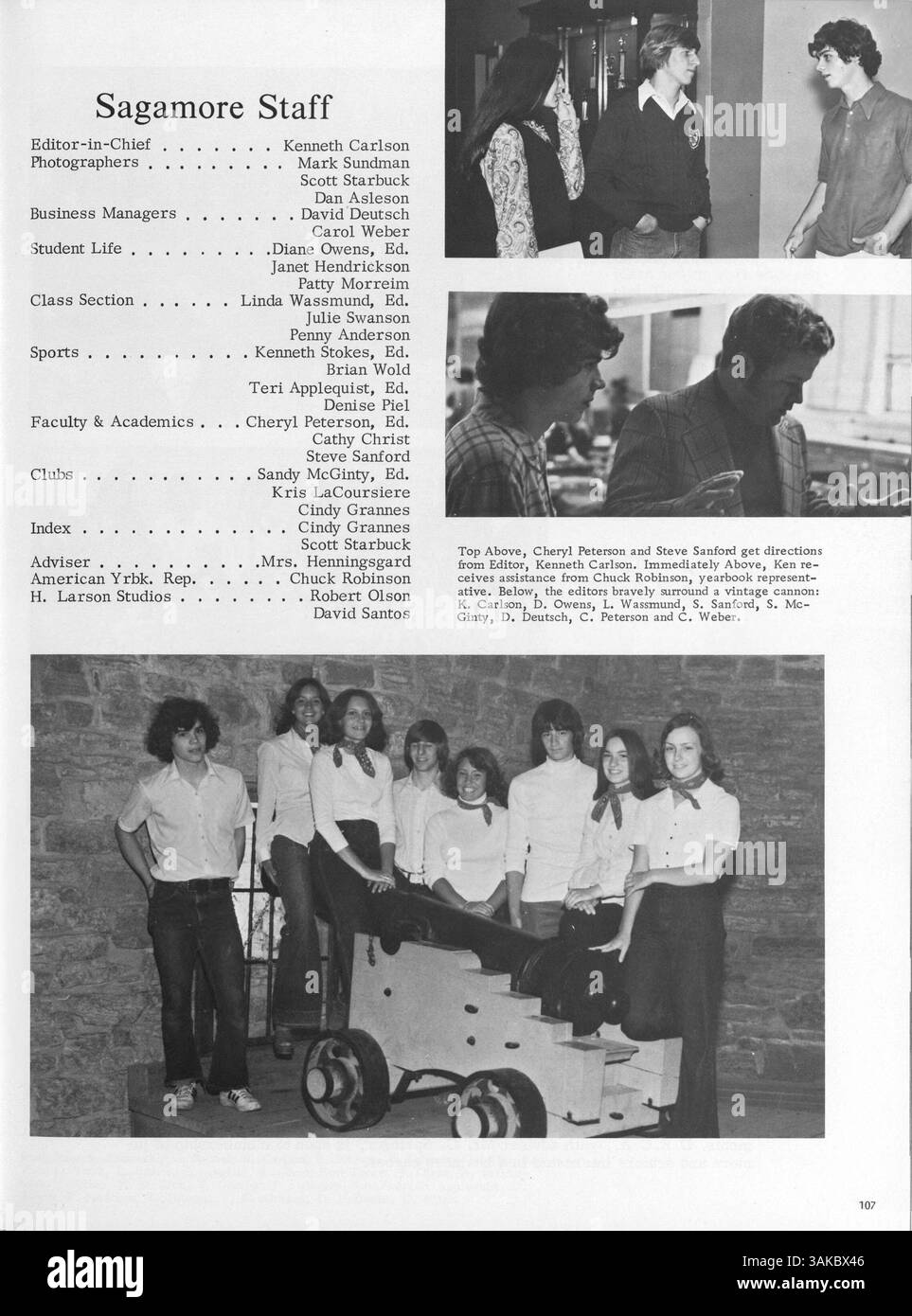 The 1976 Roosevelt High School yearbook, Sagamore, highlights students ...