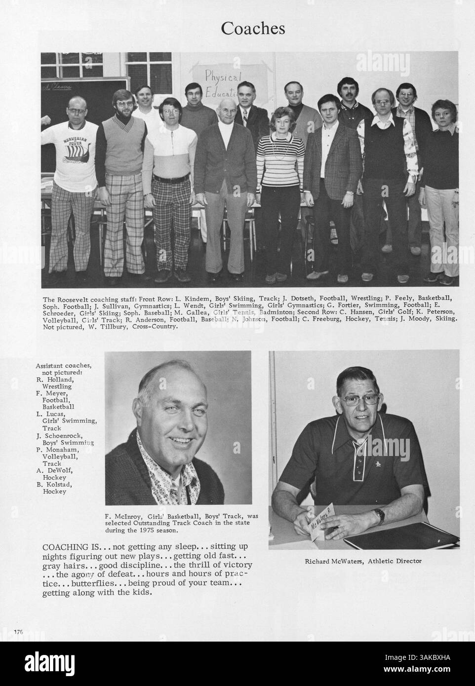 The 1976 Roosevelt High School yearbook records the significant moments ...
