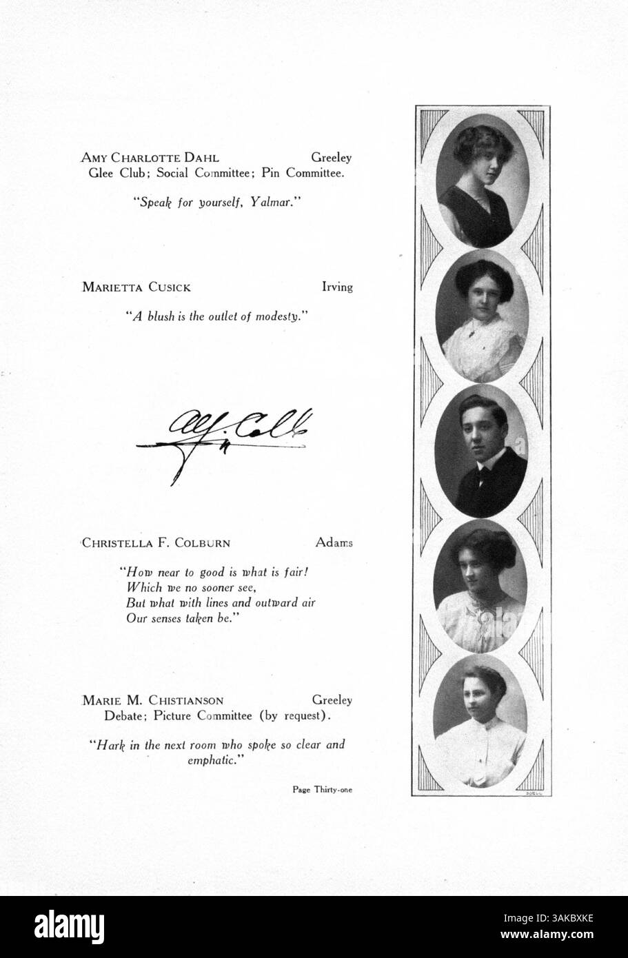 The 'Tiger' yearbook of 1912 from South High School showcases the ...