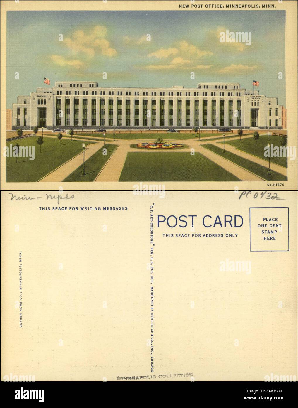 The new post office building in Minneapolis, Minnesota, captured in an ...