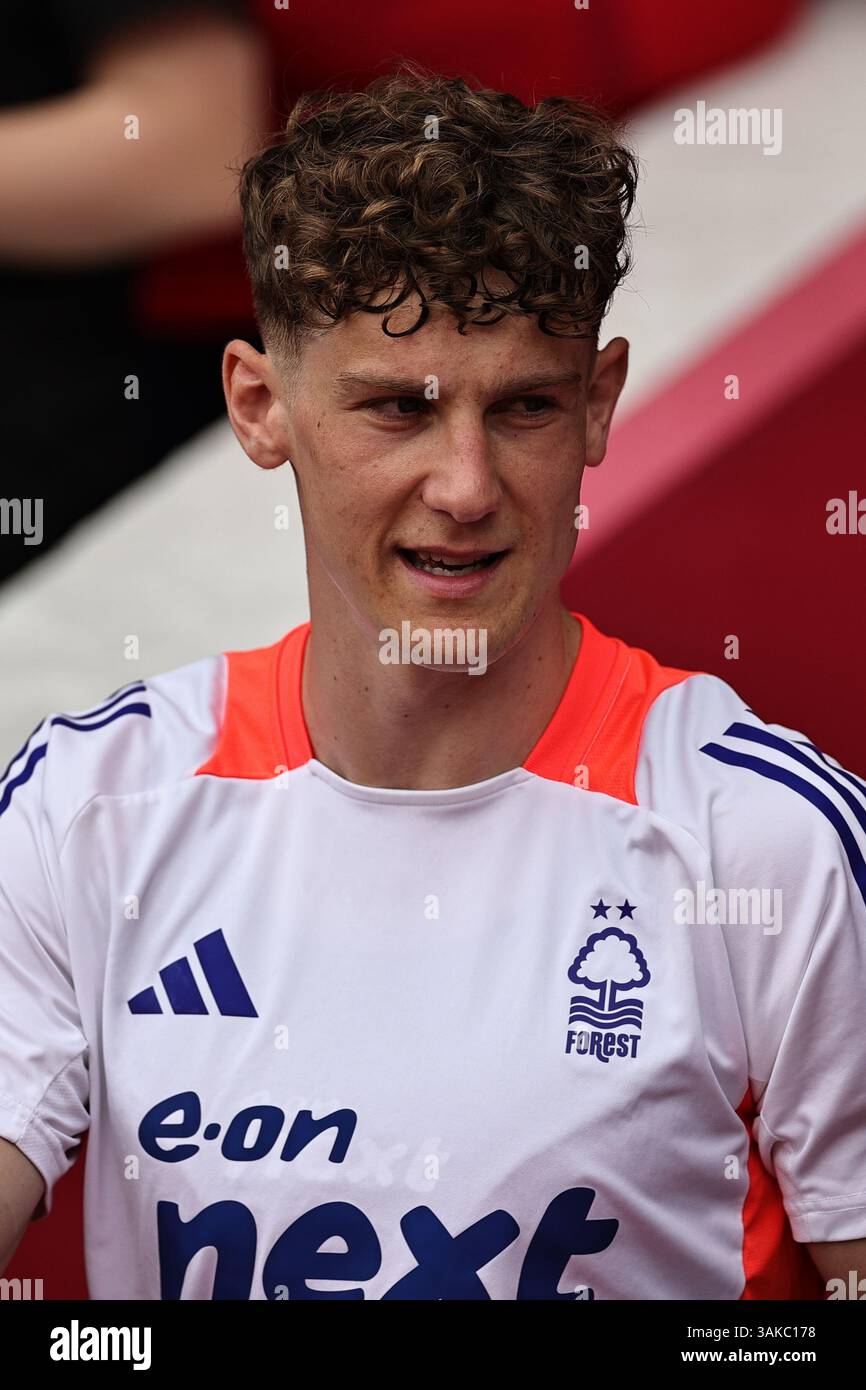 Nottingham, UK. 12th Apr, 2025. Ryan Yates of Nottingham Forest during ...