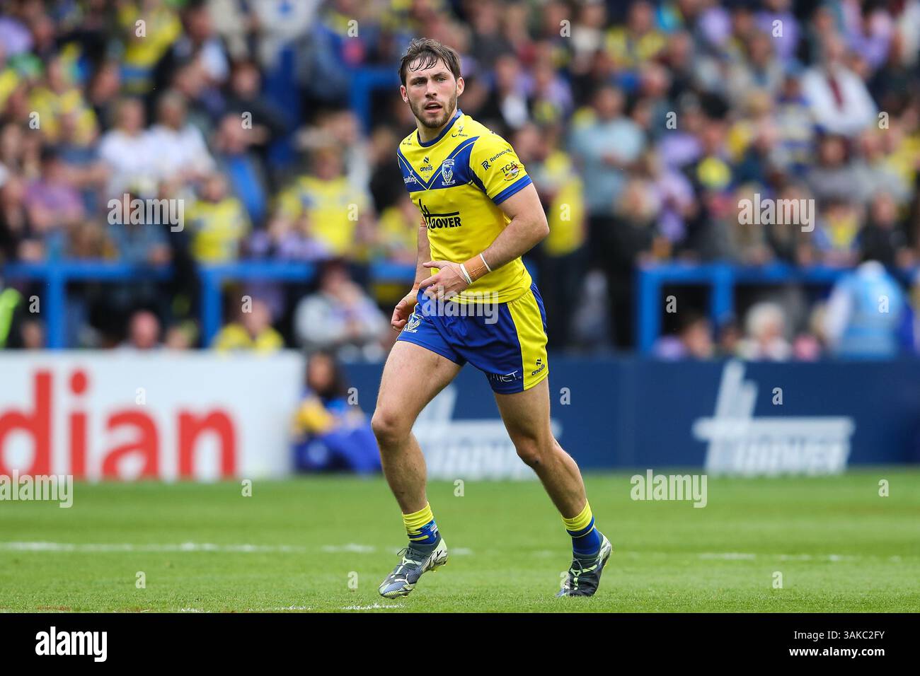 Warrington, UK. 12th Apr, 2025. Adam Holroyd of Warrington Wolves ...