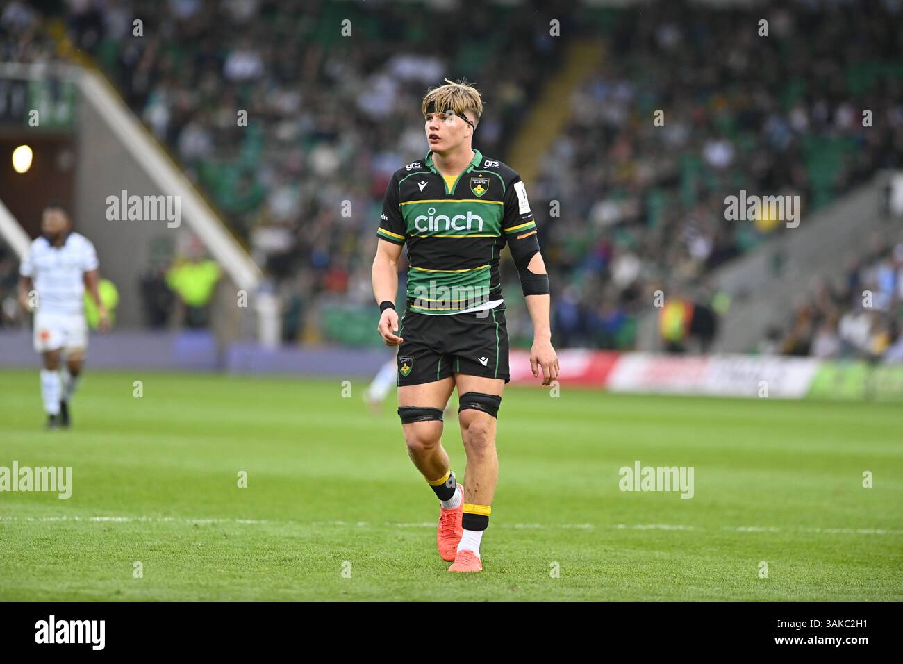Northampton ENGLAND 12-April-2025 : Henry Pollock of Northampton during ...