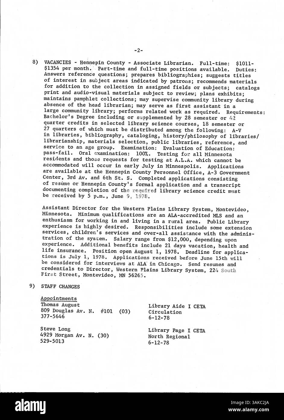 The 1978 Minneapolis Public Library weekly bulletin serves as an ...